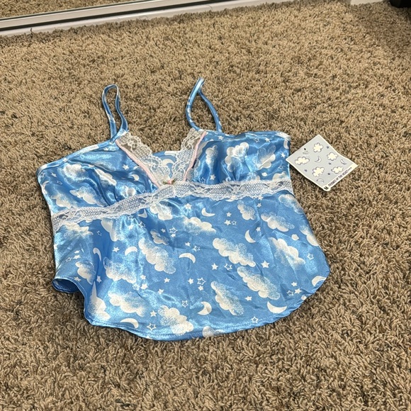 Vintage | Tops | Nwt Vintage Cute Cloud Tank | Poshmark